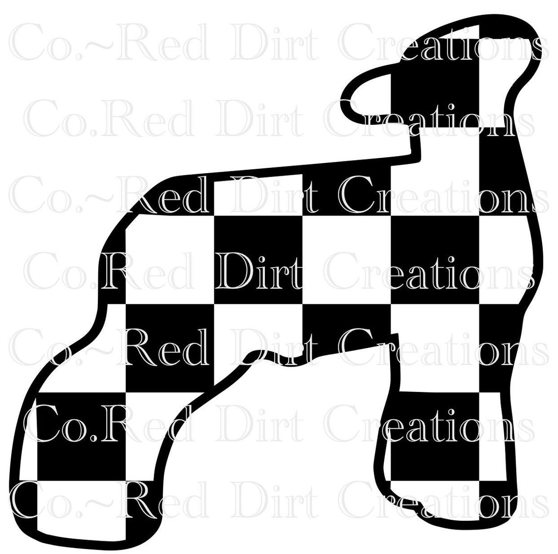 Checkered Show Animals Digital File - Etsy