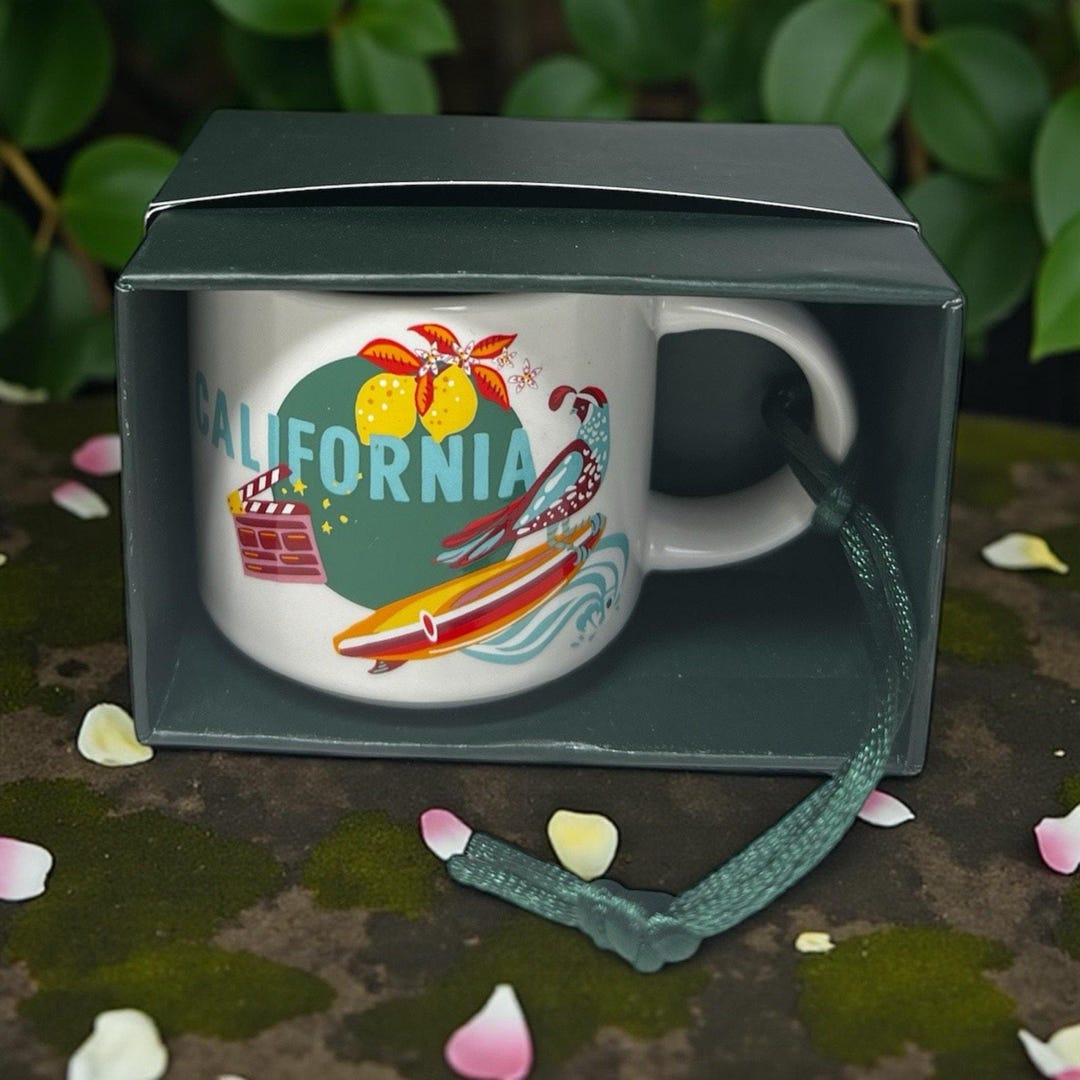 Starbucks Discovery Series California 2oz Mini Mug Ornament Demitasse ...
