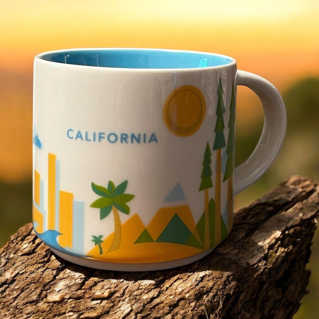 Starbucks CALIFORNIA You Are Here YAH Collection 14 Oz. Coffee Mug Cup EUC - Etsy