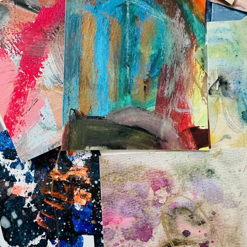 Hand Painted Papers - Etsy