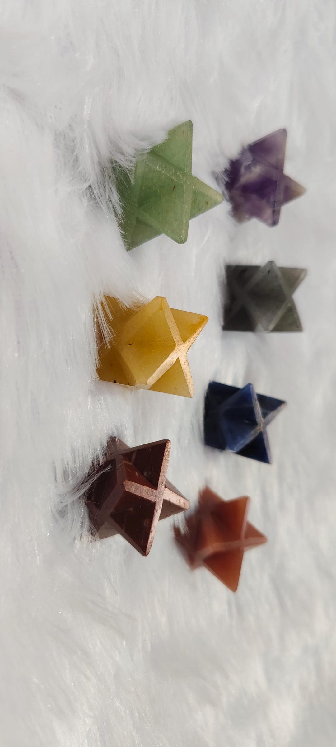 7 Chakra Merkaba Crystal Set – Sacred Geometry Healing Stones - Etsy