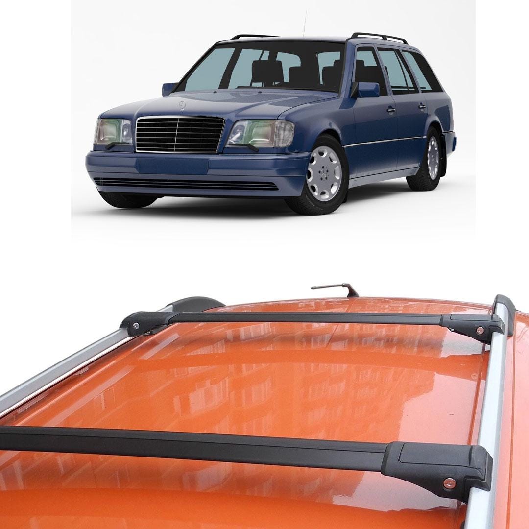 Roof Rack Cross Bars Set for Mercedes E-class W124 Wagon 1985-1996 E300 ...
