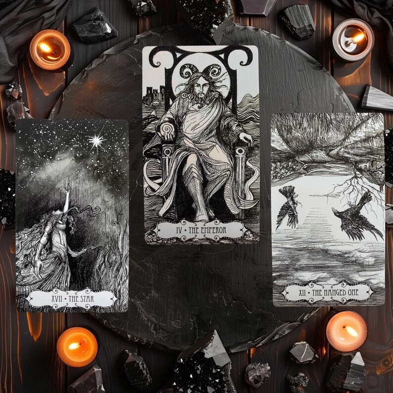Tarot of the Abyss With Guidebook - Dark Tarot Deck Ana Tourian ...