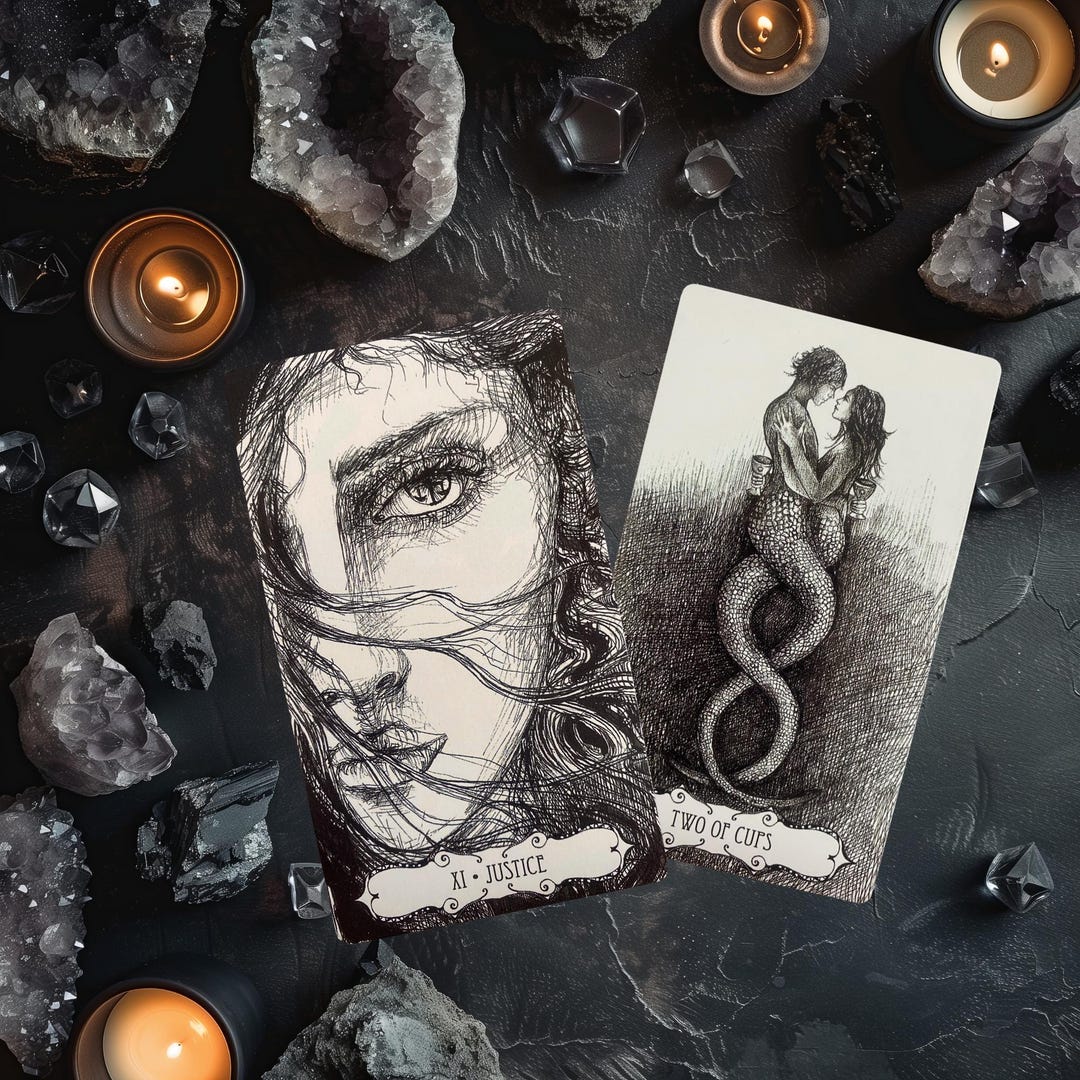Tarot of the Abyss With Guidebook - Dark Tarot Deck Ana Tourian ...
