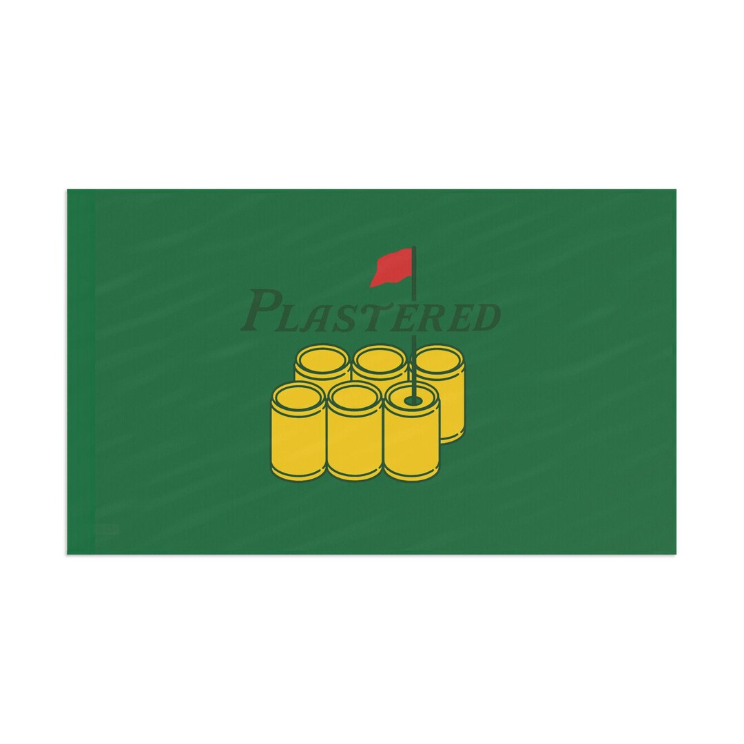 Plastered Master Golf Flag | Beer Flag | College Student Decoration ...