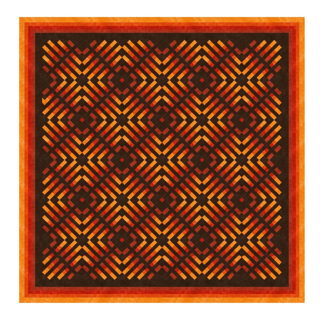 Trails of Fire, Quilt Pattern, PDF, Download, 2-2025 - Etsy