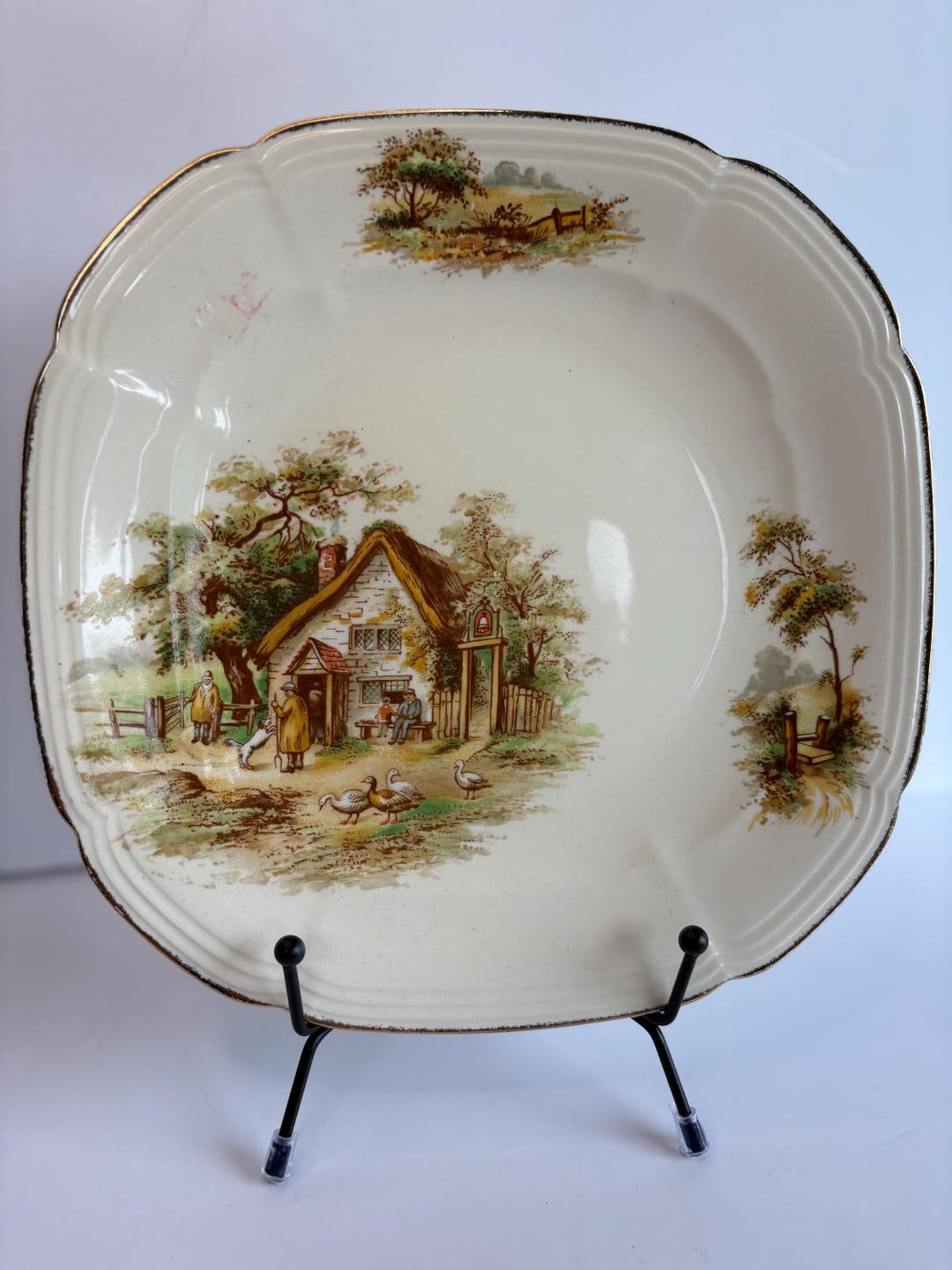 Vintage Alfred Meakin Plate With a Pastoral Scene - Etsy