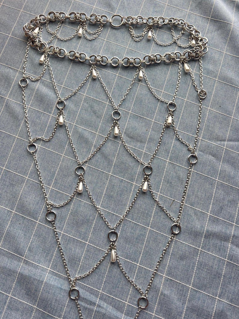 Chainmail Headpiece | Elven Crown | Ren Faire Costume - Etsy