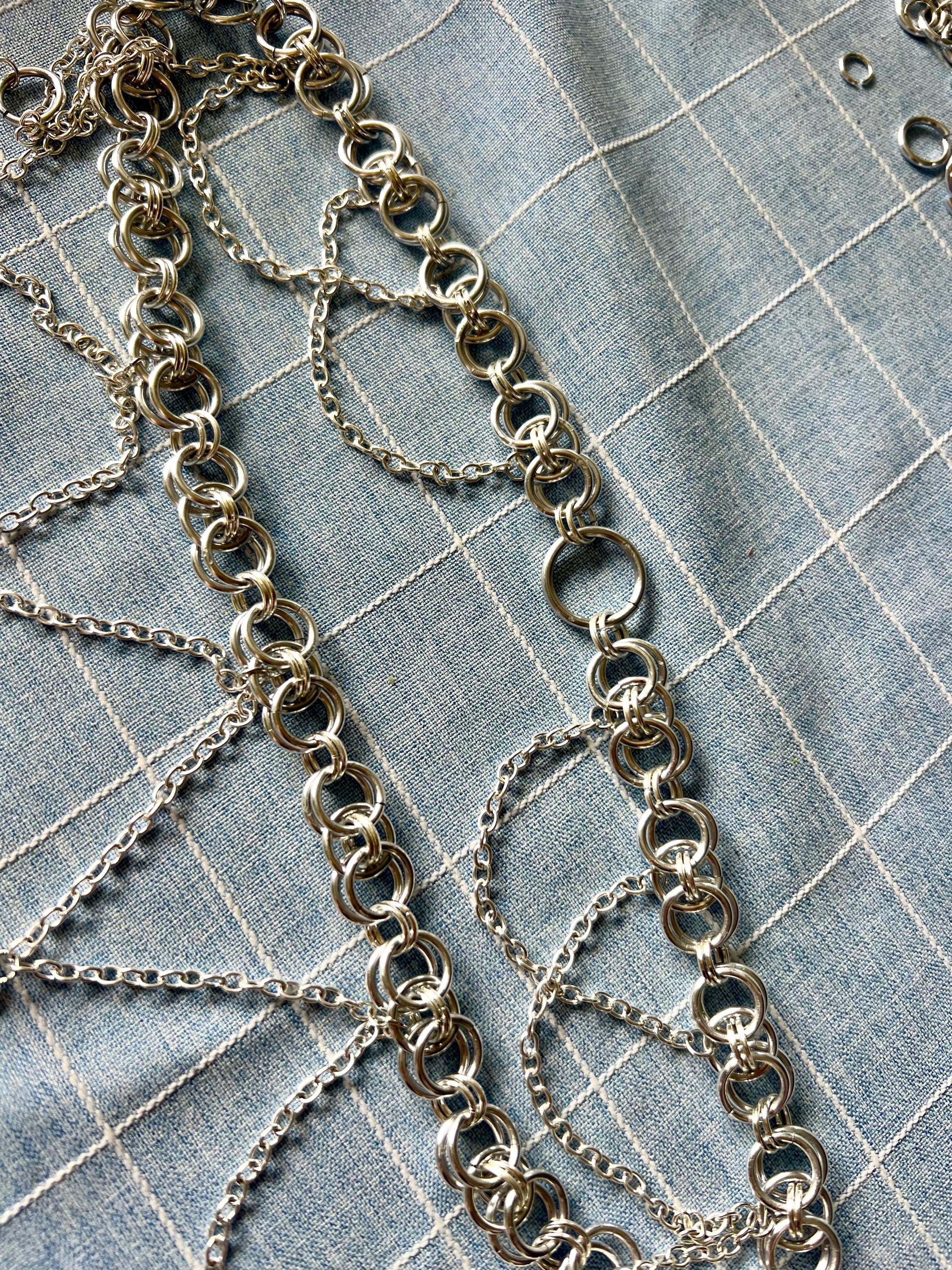 Chainmail Headpiece | Elven Fairy Crown | Ren Faire Costume Cosplay ...