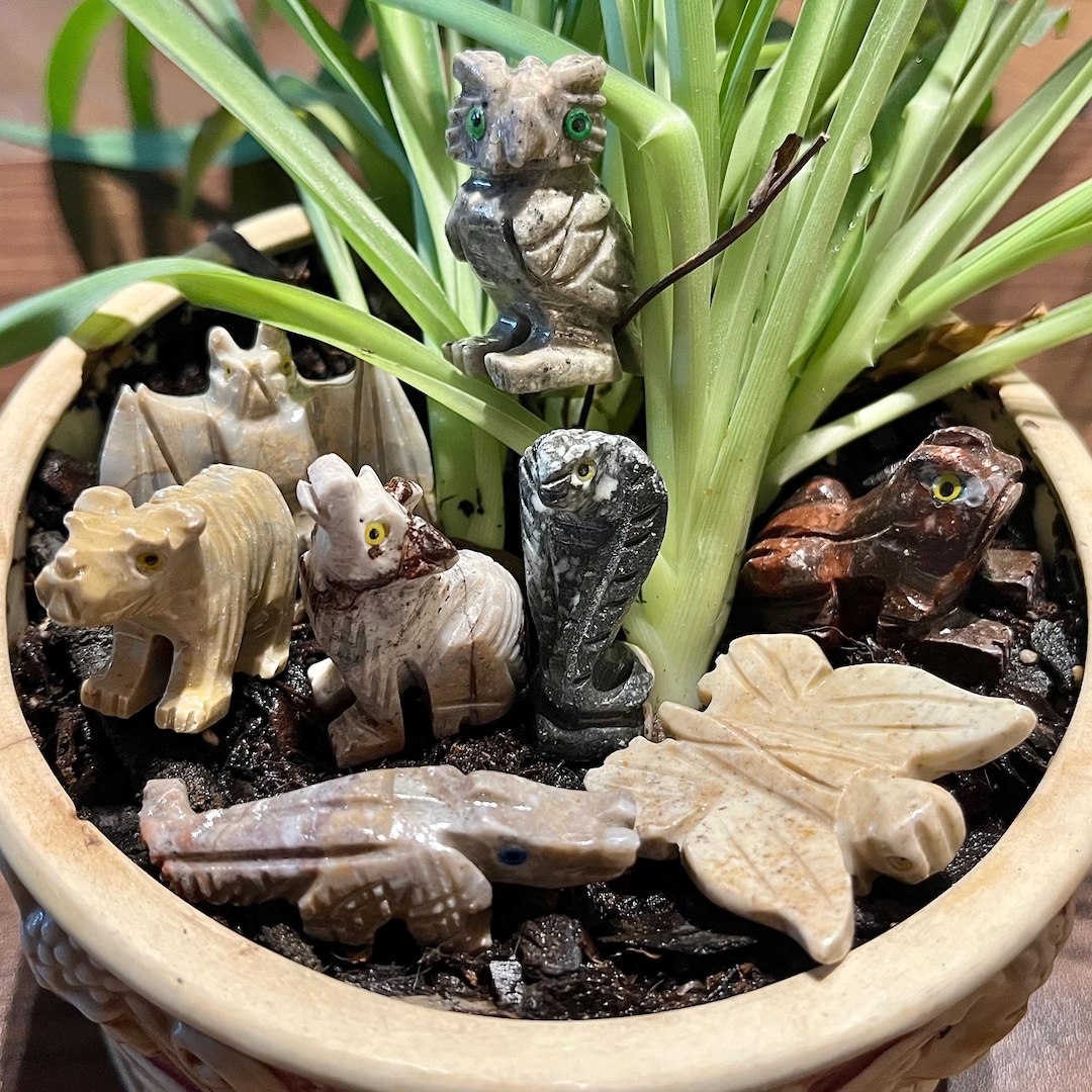 Soapstone Animal Carving – Pocket Crystal Spirit Totem for Meditation ...
