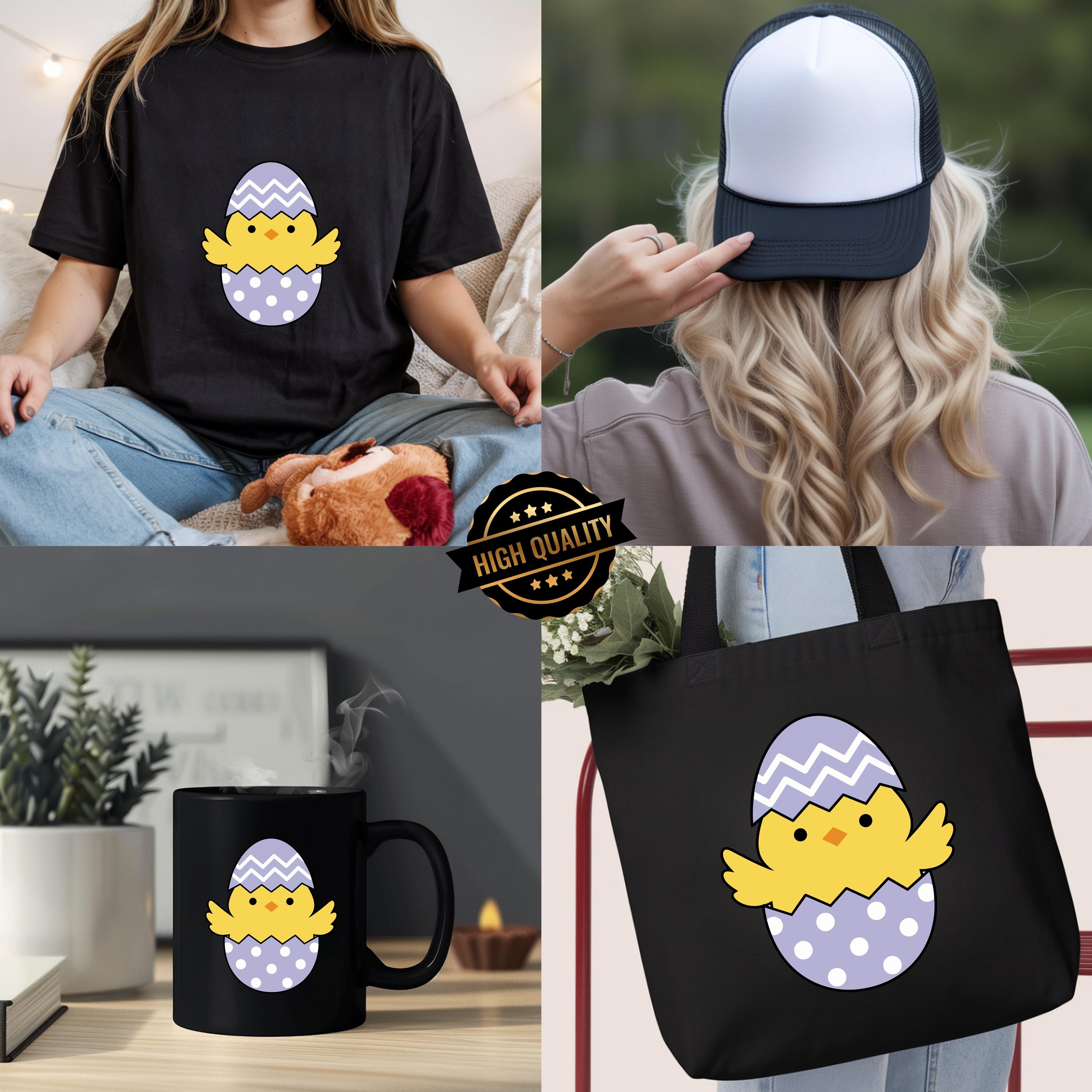 Easter Chick SVG Cut File for Cricut Silhouette – Cute Baby Chick in ...
