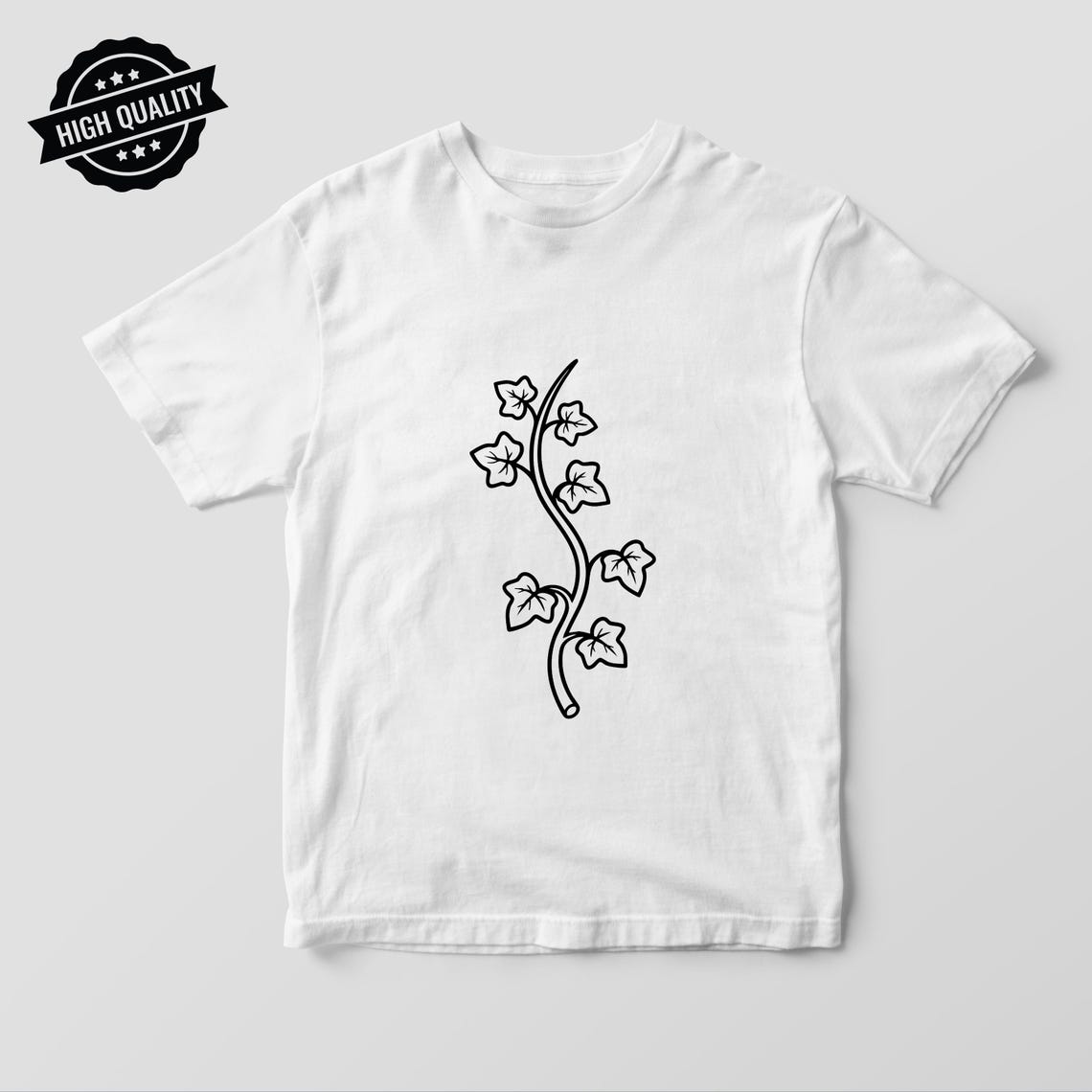 Ivy Branch SVG: Botanical Vine Line Art Cut File for Cricut ...