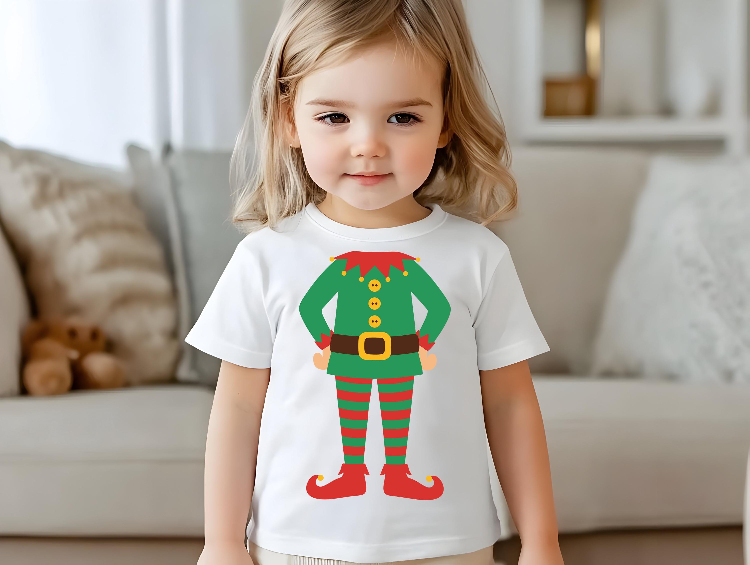 Elf Costume SVG Bundle – Cute Elf Outfit Clipart for Christmas Shirts ...