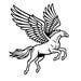 Hippogriff SVG: Mythical Winged Creature Line Art Cut File for Cricut ...