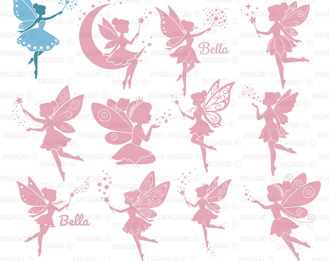 150+ Fairy Svg Bundle | Magical Fairy Cut Files | Fantasy Wings ...