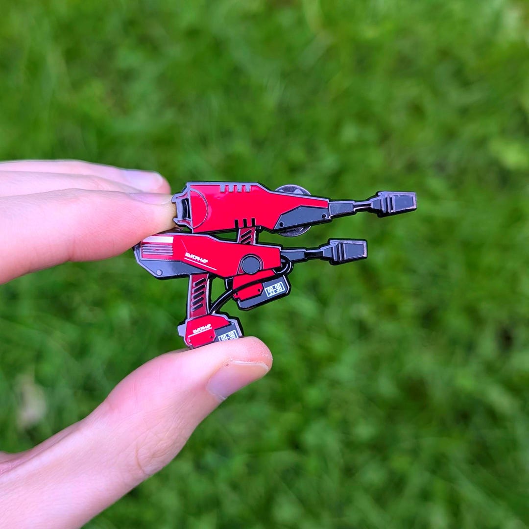 Dualie Squelchers Enamel Metal Pin - Splatoon 3 Weapon Pins - Etsy
