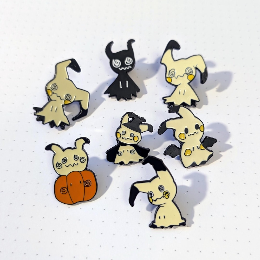 Mimikyu Pokemon Enamel Pins - Cute Anime and Gaming Pins - Etsy