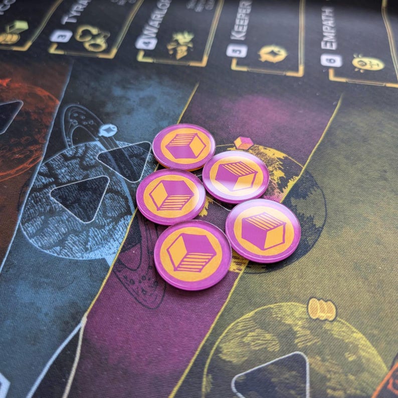 Arcs Acrylic Board Game Tokens - Base Game Pieces Only - Etsy