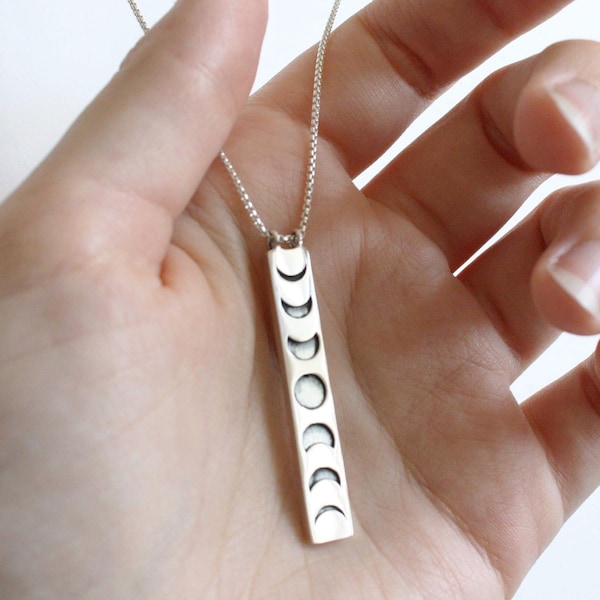 Moon Phase Necklace - Etsy