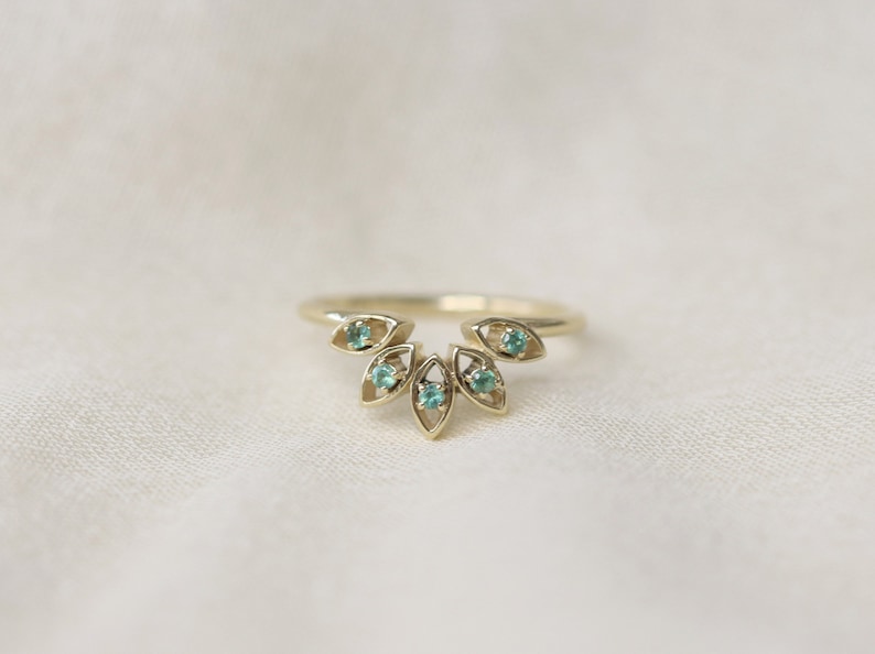 Hera Ring in Alexandrite Alexandrite Wedding Ring Crown - Etsy