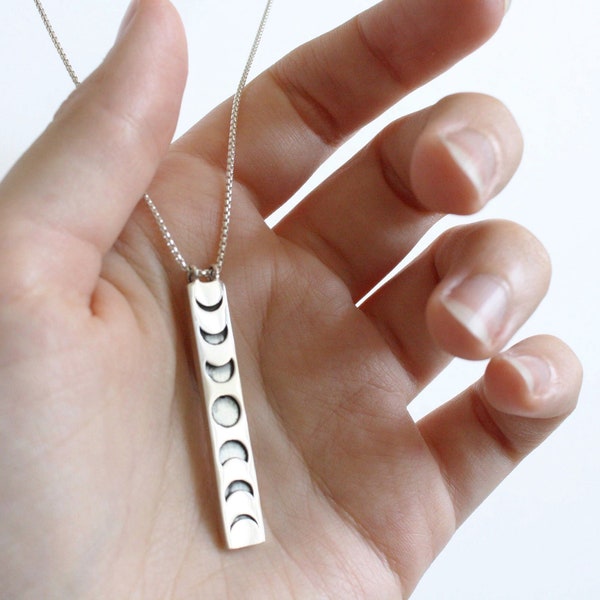 Moon Phase Necklace - Etsy
