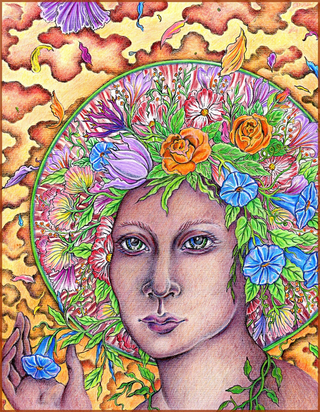 Mother of Creation Archival Hand Made 5 X 7 Blank Card - Etsy