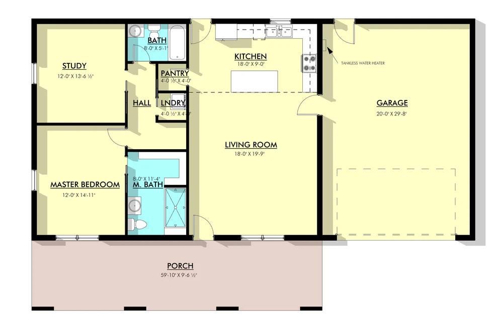 PL-2808 Paris Barndominium House Plan - Etsy