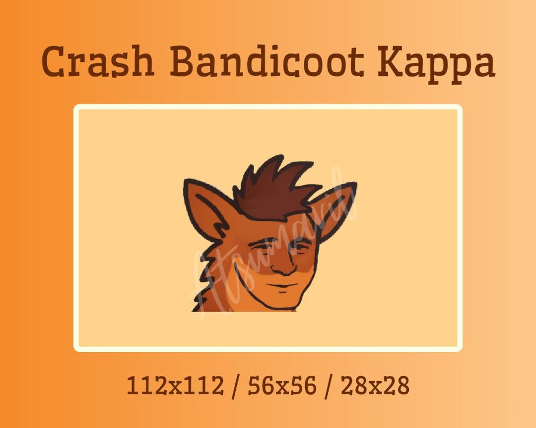 Crash Bandicoot Kappa Twitch Emote - Etsy