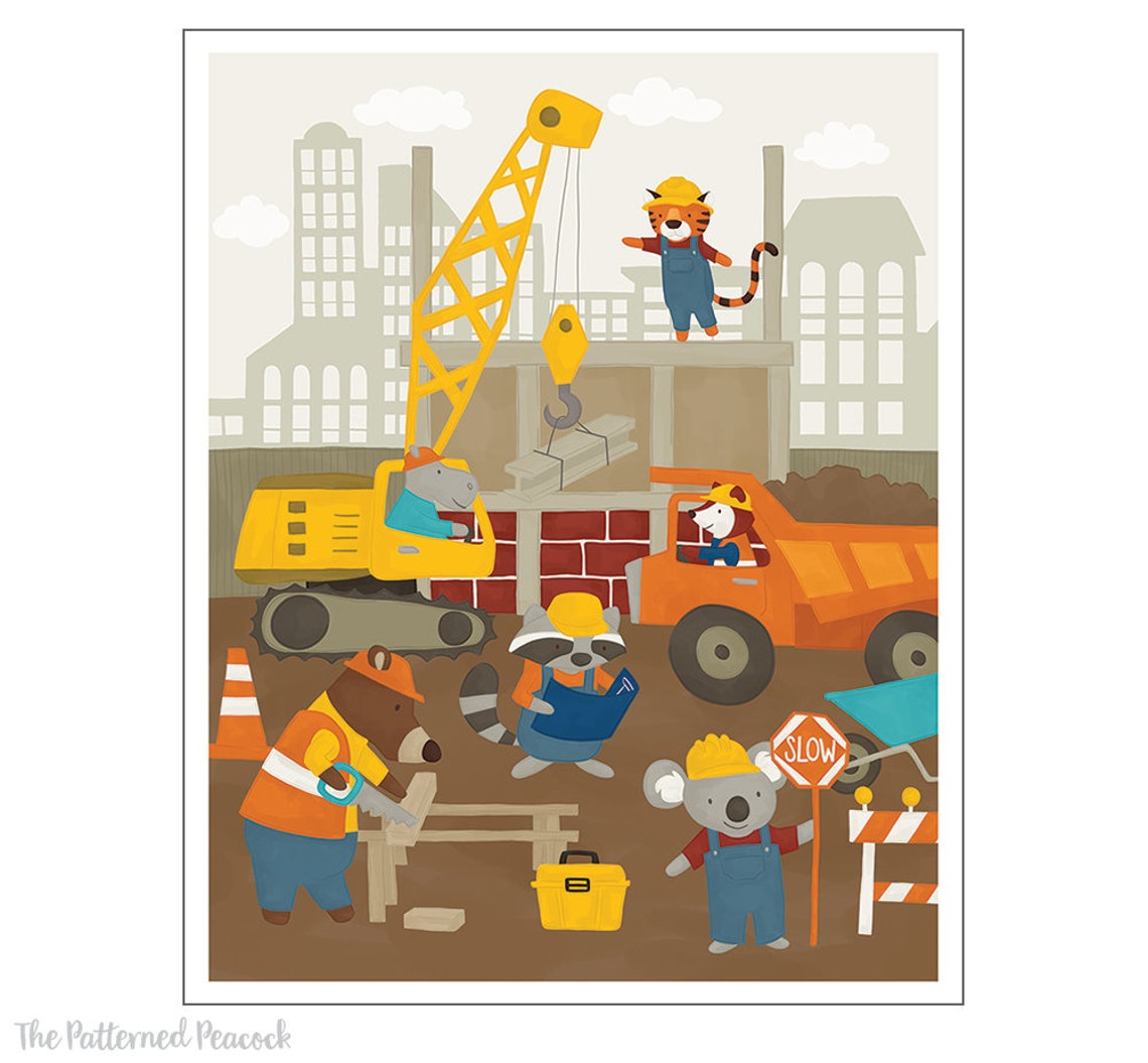 Under Construction // Construction Print // Construction Decor - Etsy