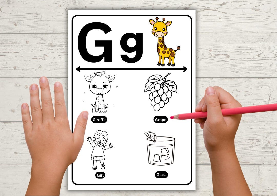 26 Alphabet Ausmalbilder A bis Z ABC Arbeitsblätter zum Ausdrucken Groß ...