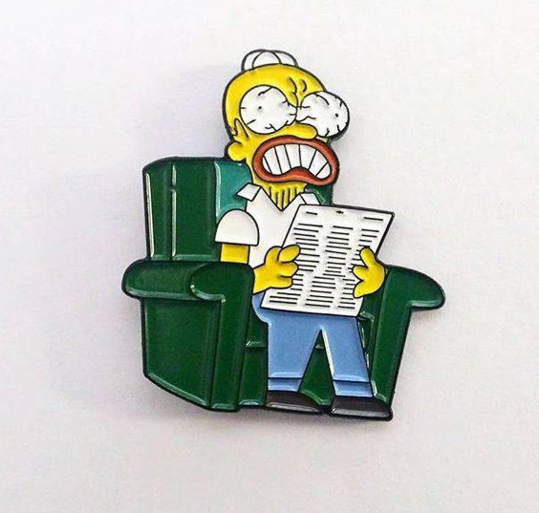The Simpsons Angry Dad Pin - Etsy