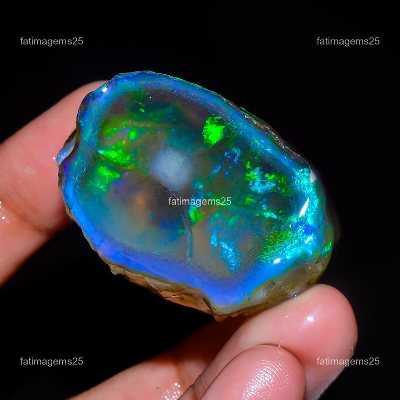 Welo Fire Ethiopian Opal Rough Gemstone, Jewelry Making (140 Ct ...