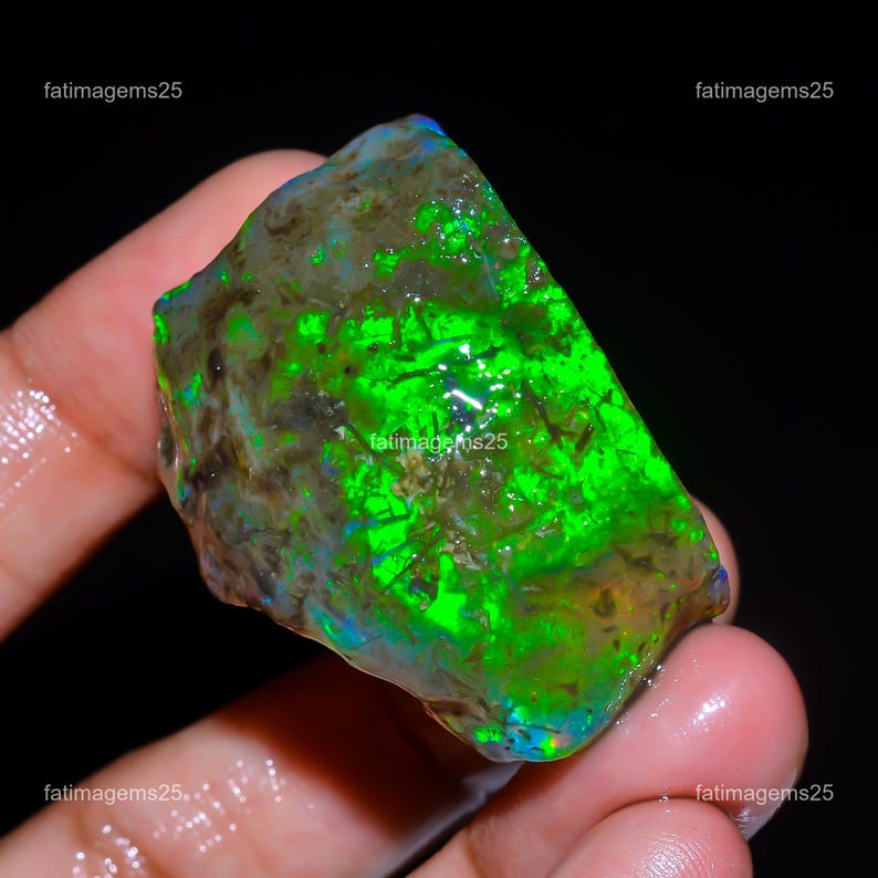 Welo Fire Ethiopian Opal Rough Gemstone, Jewelry Making (140 Ct ...