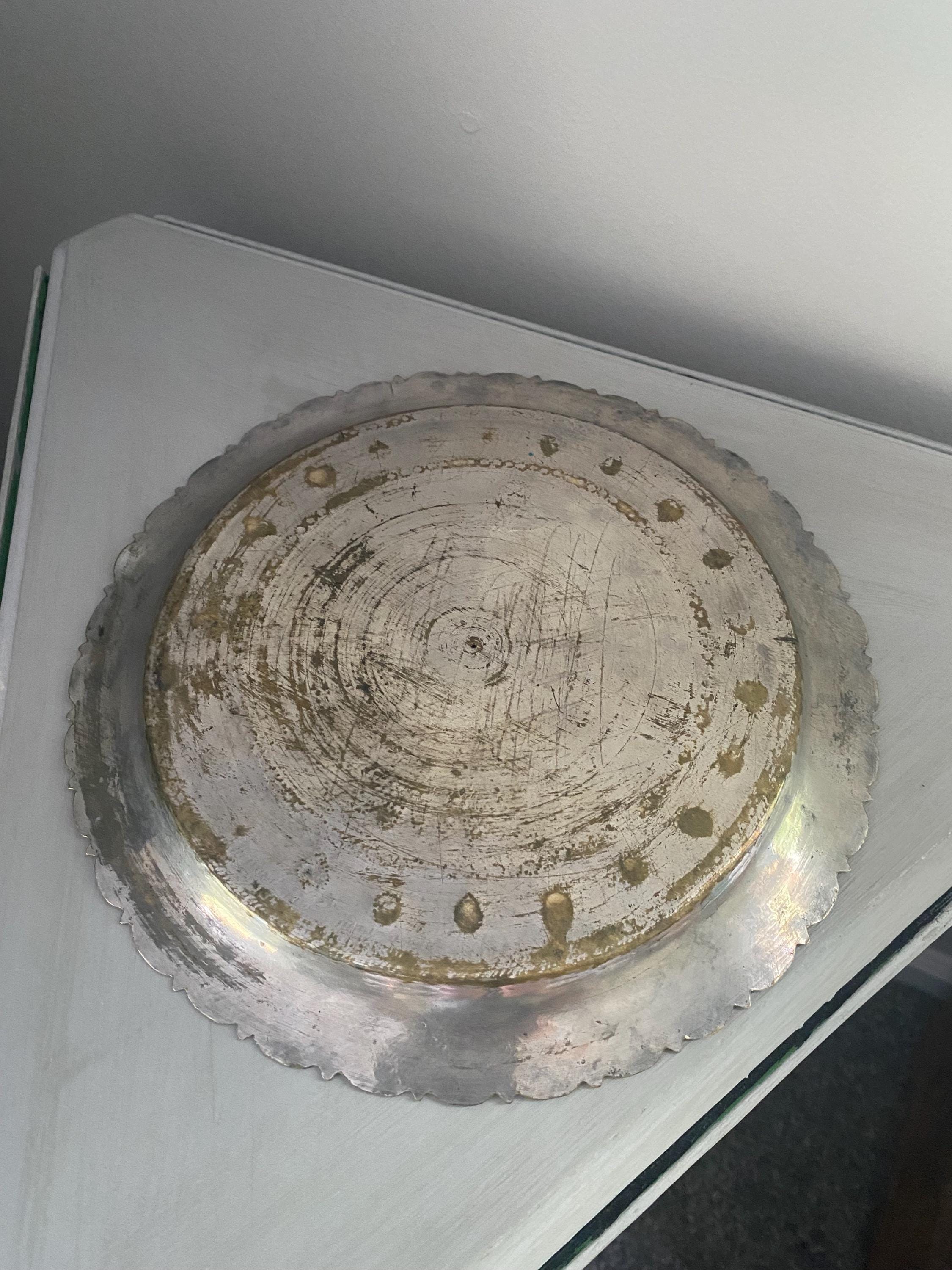 Vintage Brass Islamic Engraved Plate - Etsy