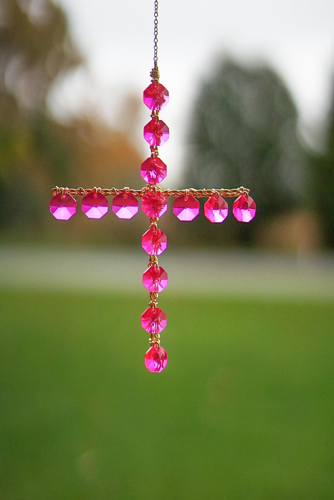 Handmade Cross Suncatcher - Etsy
