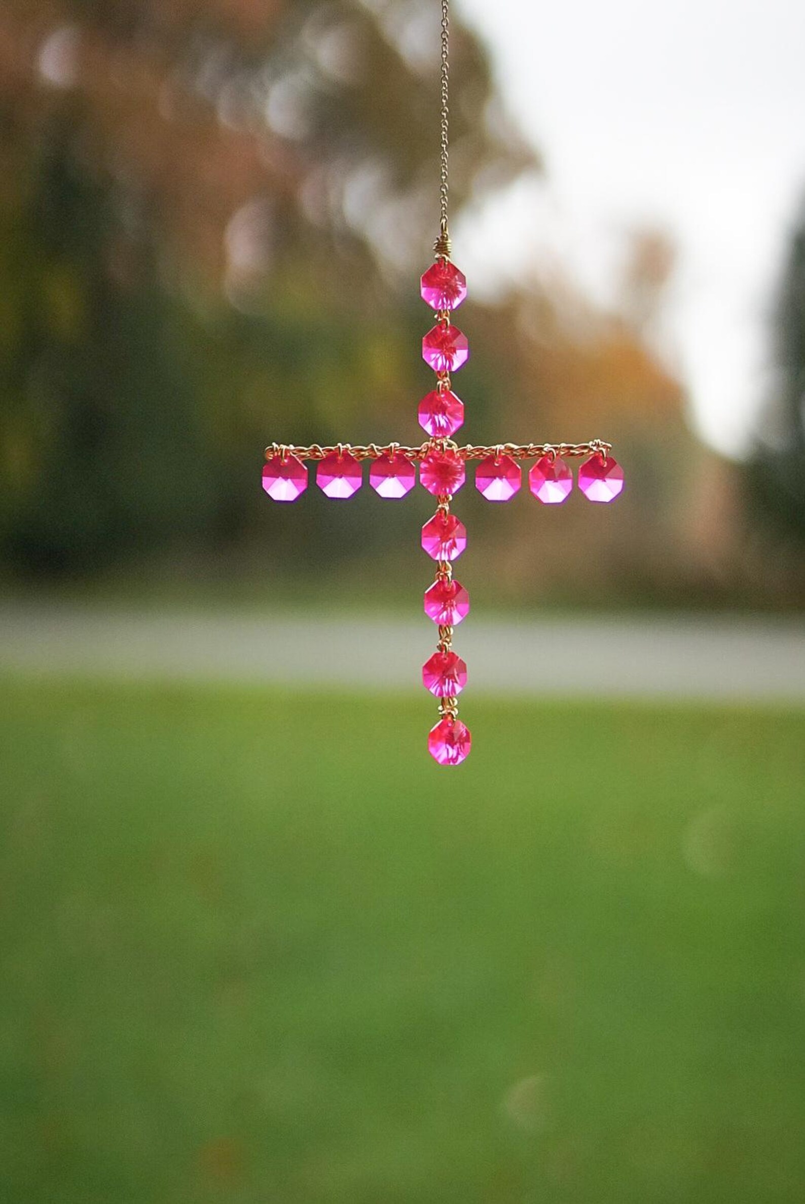 Handmade Cross Suncatcher - Etsy