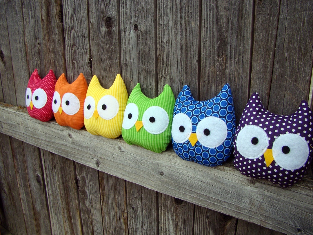 Mini Owl Plush, Stuffed Owl, Pick One - Etsy