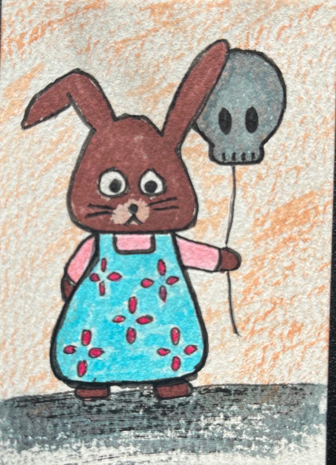 Little Miss Misfortune – 2x3 Watercolor Print - Etsy