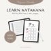 Katakana Chart | Katakana Tracing Worksheet | Japanese Alphabet ...
