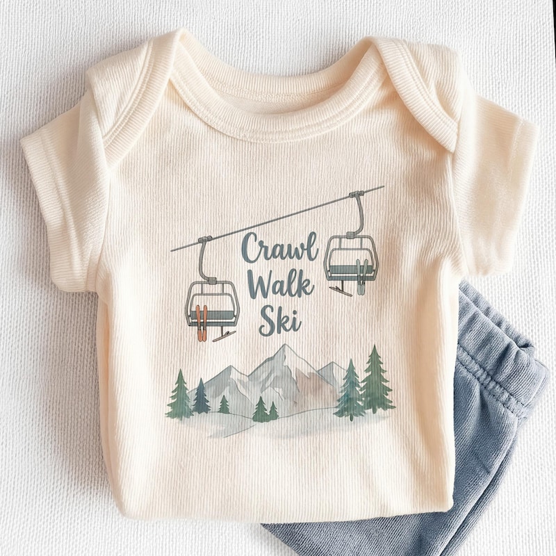 Ski Baby Onesie - Etsy