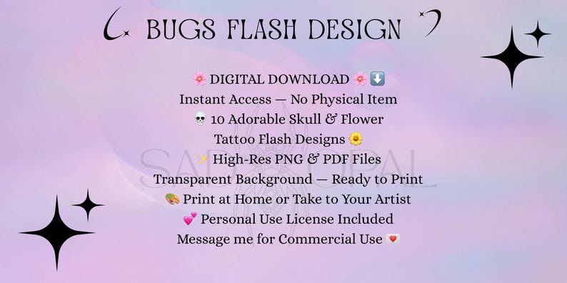 Cute Bug Tattoo Flash Set – 8 Hand-drawn Insect Linework Designs ...