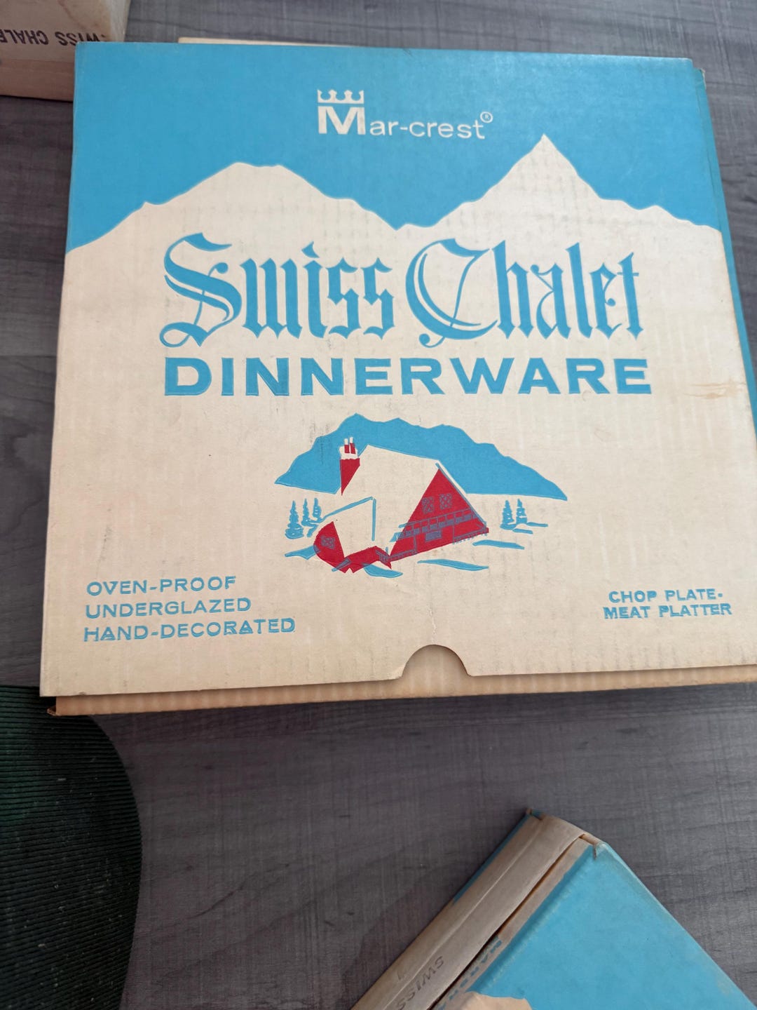 Swiss Chalet Blue and White Dinnerware Set - Etsy