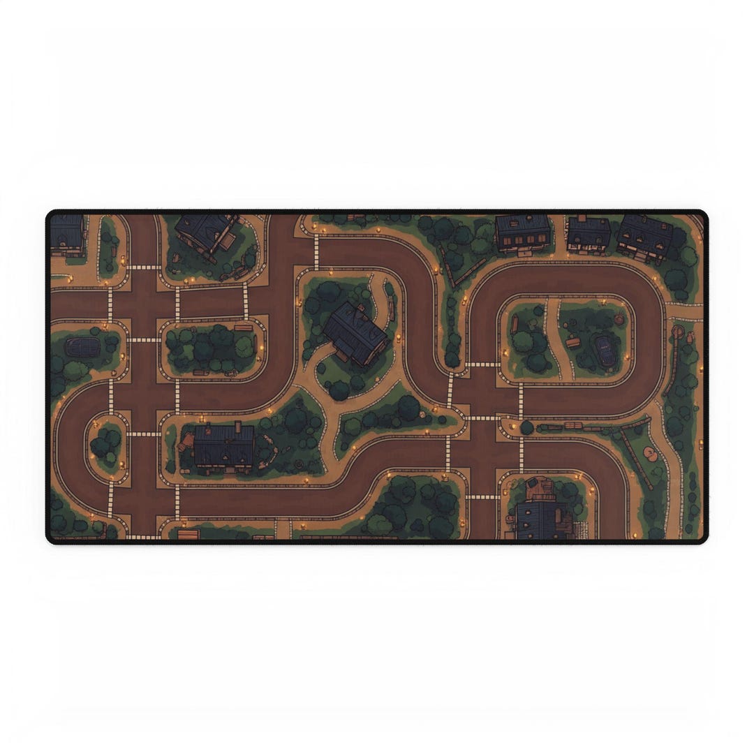 Racing Track Desk Mat - Gamer Office Accessories, Fun Workspace Decor ...