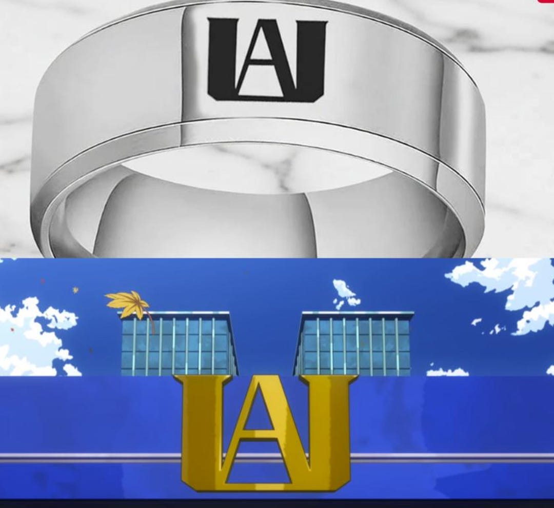 MHA U.A. High School Ring | My Hero Academia Inspired | Stainless Steel ...