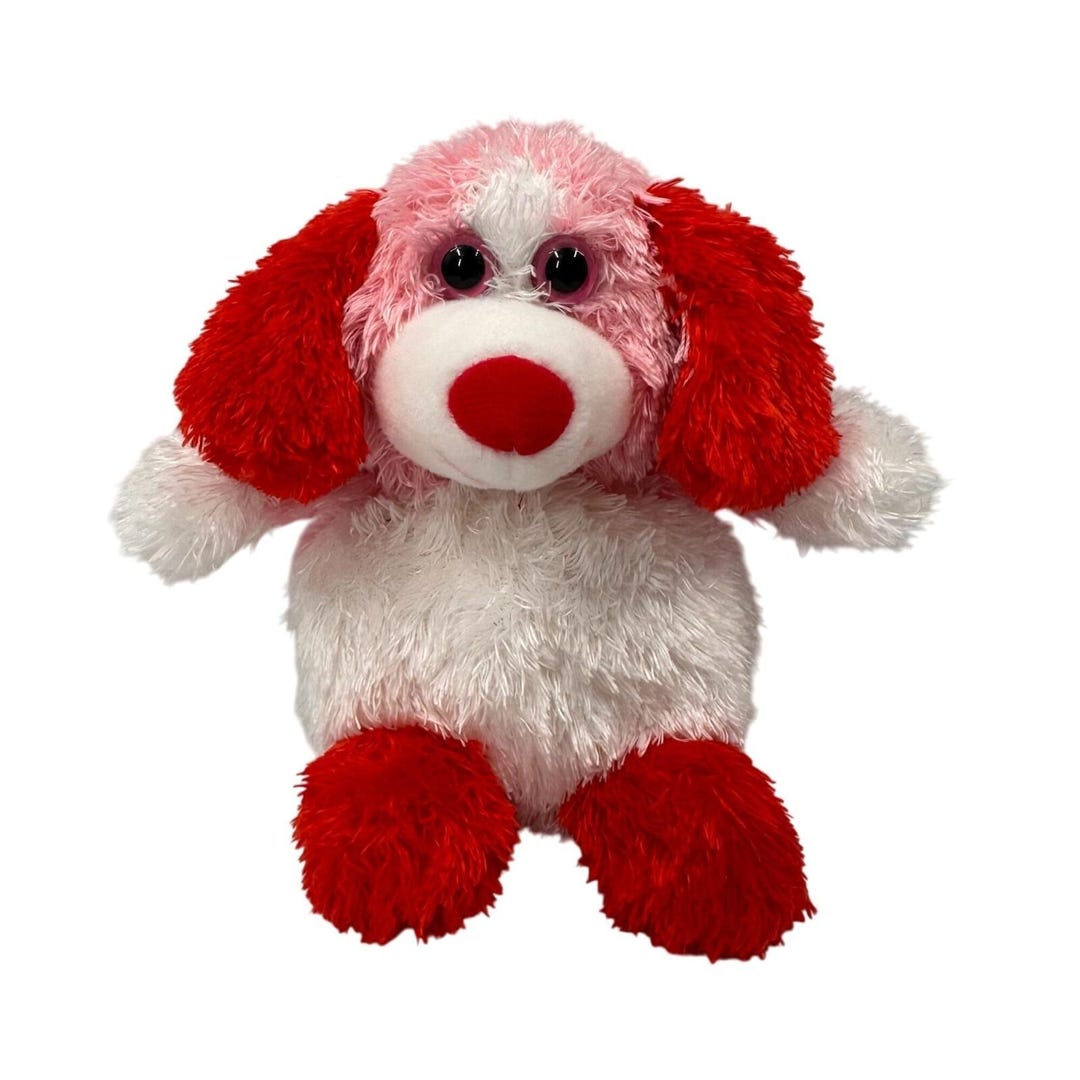 Russ Haley Hugs Yummy Luvvies Plush Pink & Red Puppy Dog 5" Stuffed ...