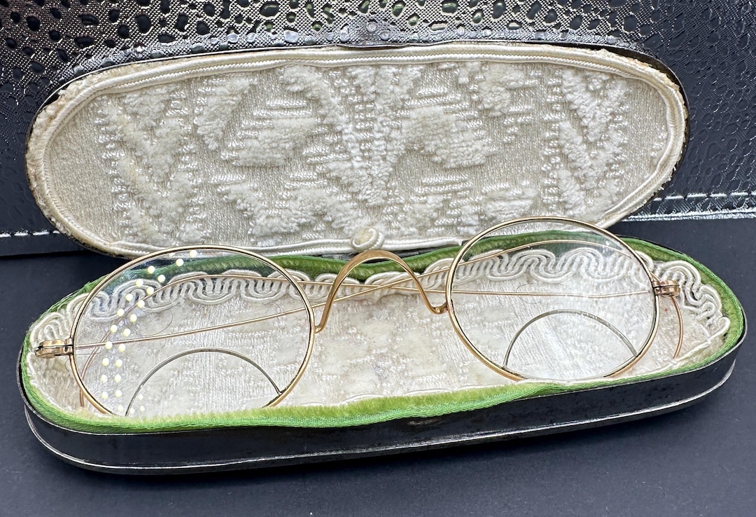 Antique Victorian 1800s Handmade 14K Yellow Gold Spectacles With ...
