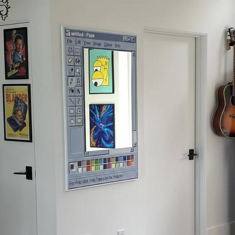 Ms Paint Mirror - Etsy