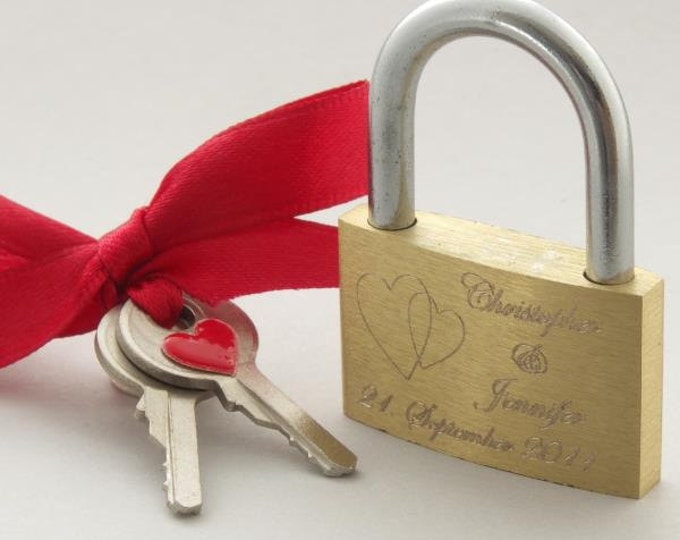 Personalized magical Love Lock... Perfect Wedding - Etsy