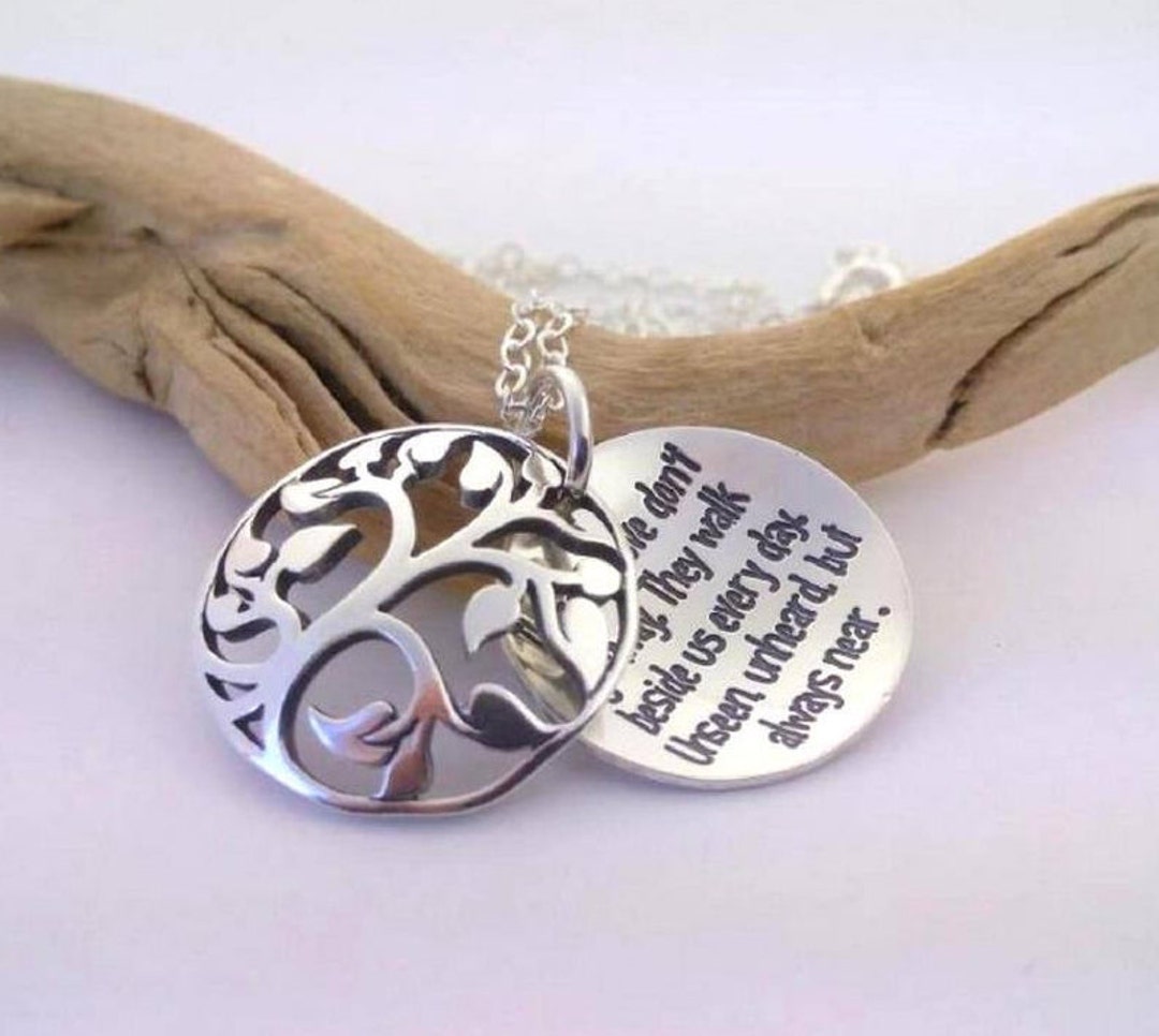 Personalized Memorial Necklace, Custom Engraved Handmade 925silver ...