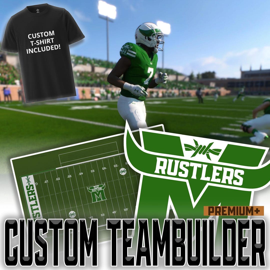 Custom College Football Team Builder: Includes Matching T-shirt - Etsy